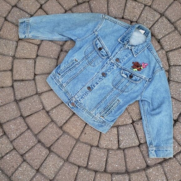 Lee | Jackets & Coats | Vintage 8s Lee Denim Jacket Harleydavidson ...